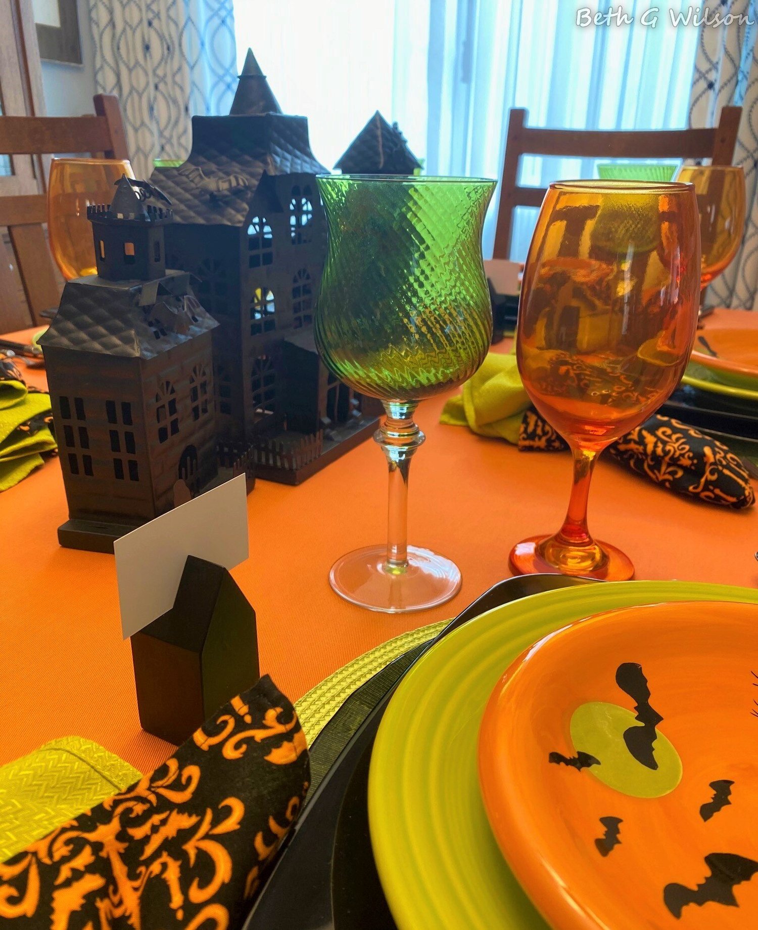 A Halloween Haunted House Tablescape — Whispers of the Heart