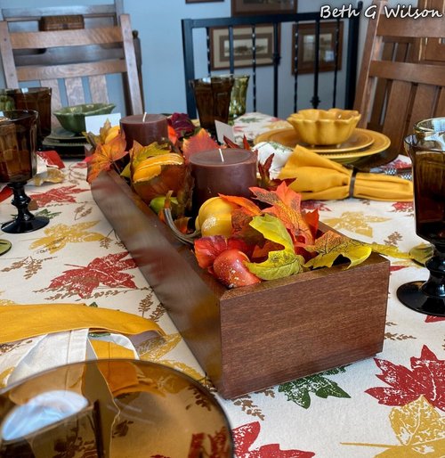 A Falling Leaves Tablescape — Whispers of the Heart