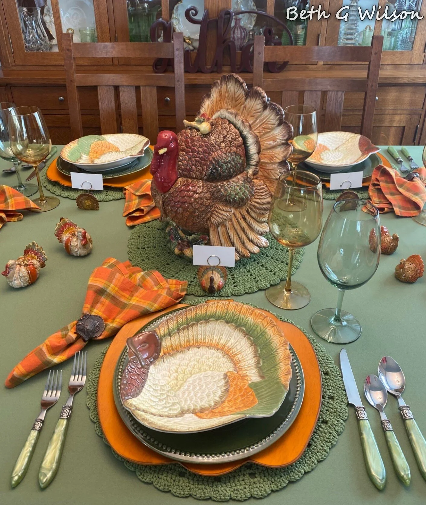 A Tablescape for Thanksgiving Turkey Soup — Whispers of the Heart