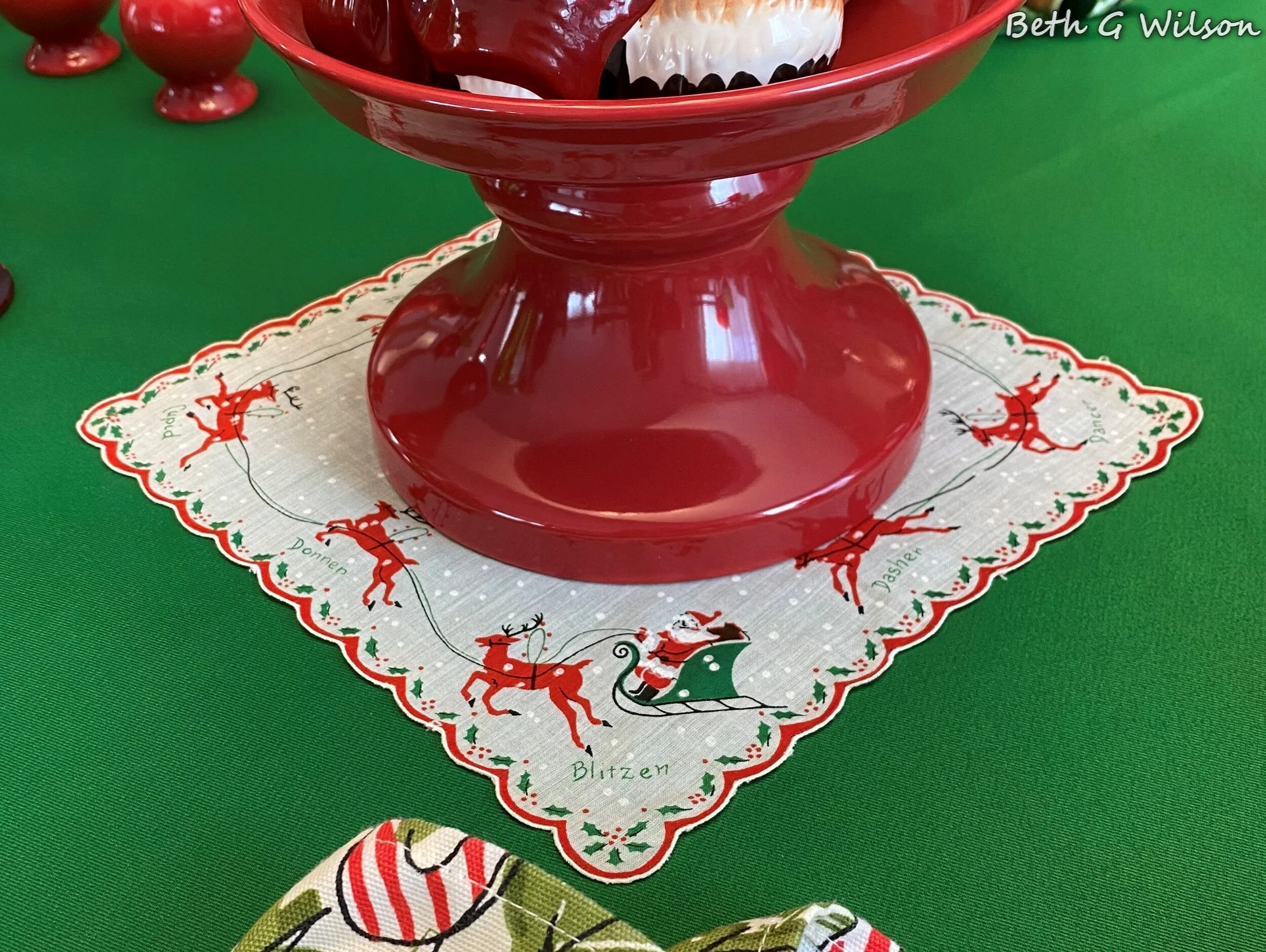Rudolph on the Christmas Tablescape — Whispers of the Heart