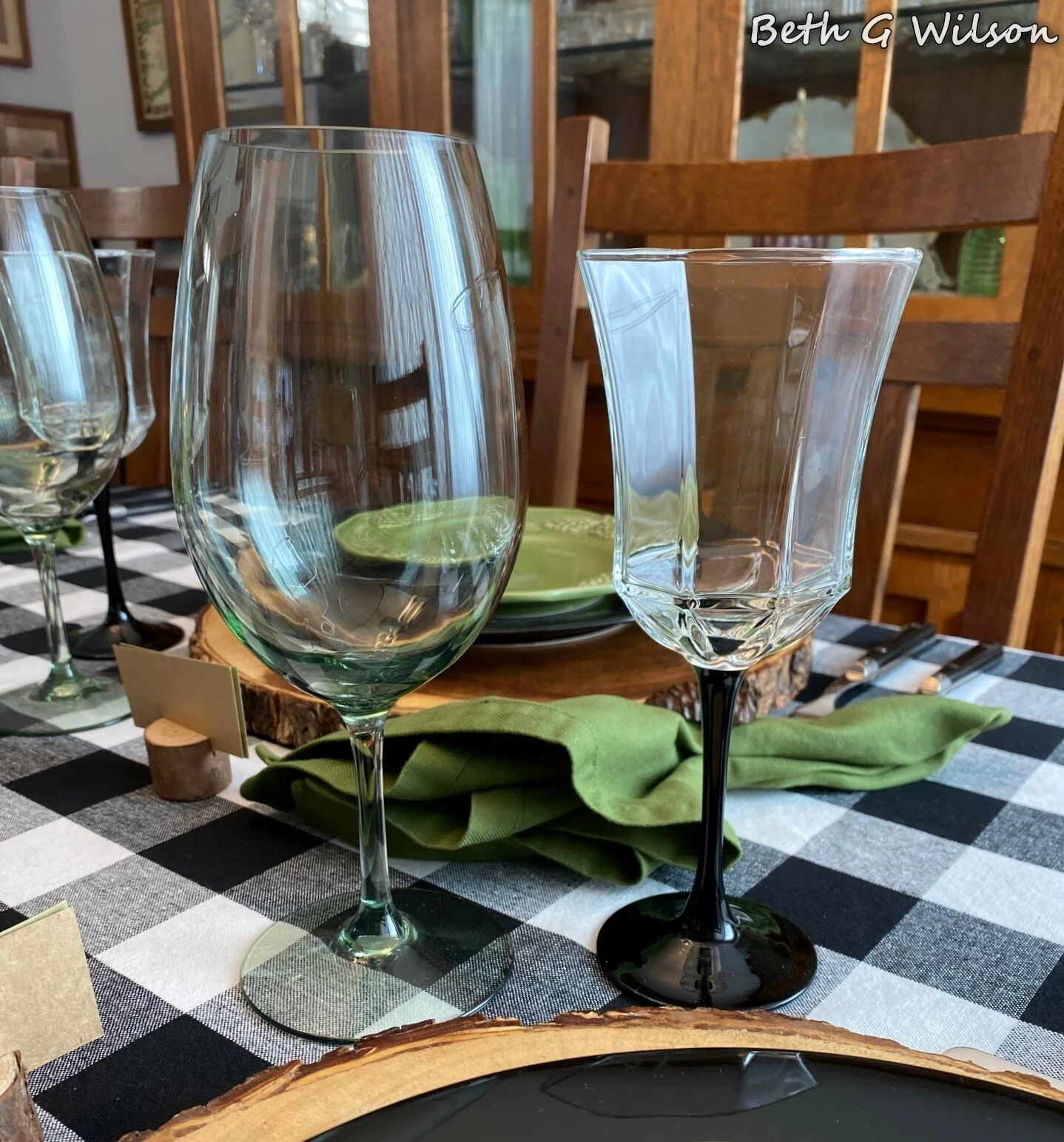 A Winter Buffalo Check Tablescape — Whispers of the Heart