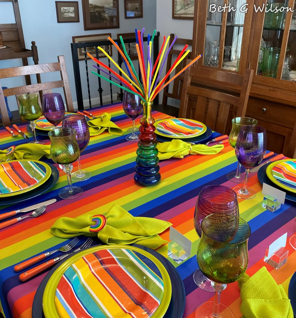 Rainbows on the Tablescape — Whispers of the Heart
