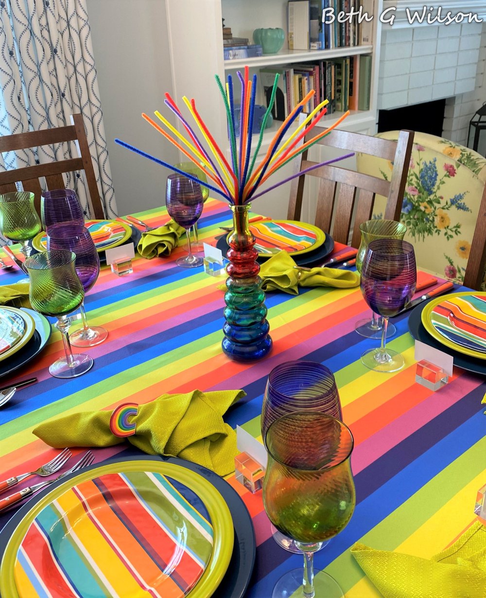 Rainbows on the Tablescape — Whispers of the Heart