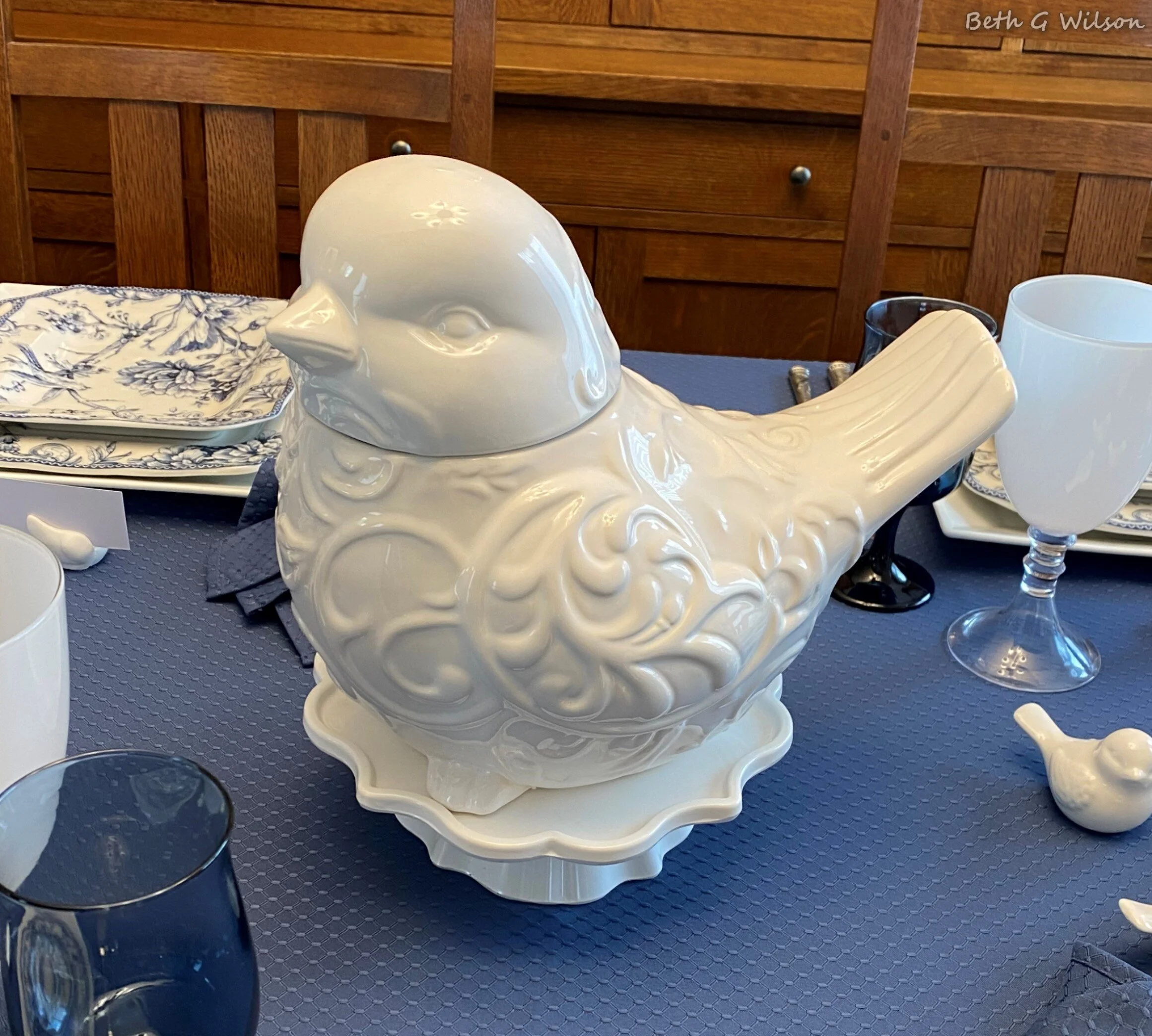 Birds on a Spring Tablescape — Whispers of the Heart