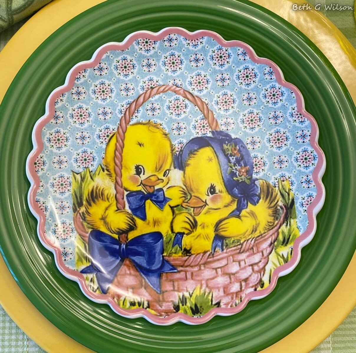 Bunnies and Chicks on an Easter Tablescape — Whispers of the Heart