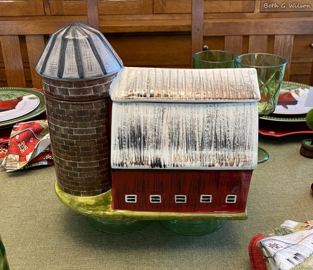 A Red Barn Tablescape for Fall — Whispers of the Heart