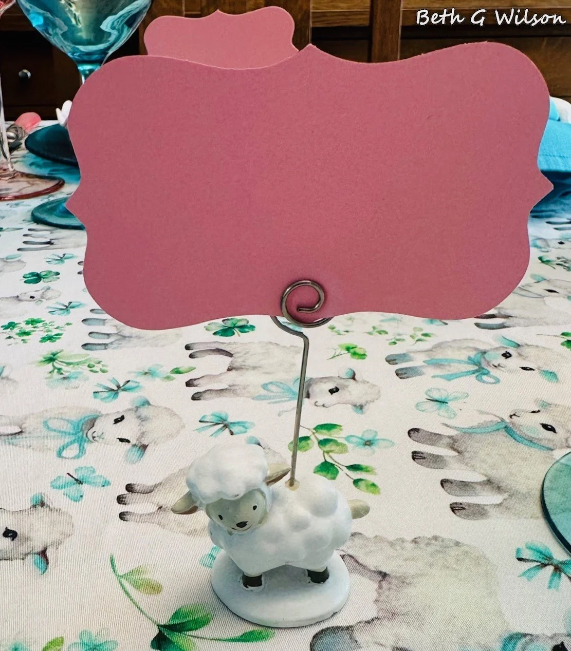 Lambs on an Easter Tablescape — Whispers of the Heart