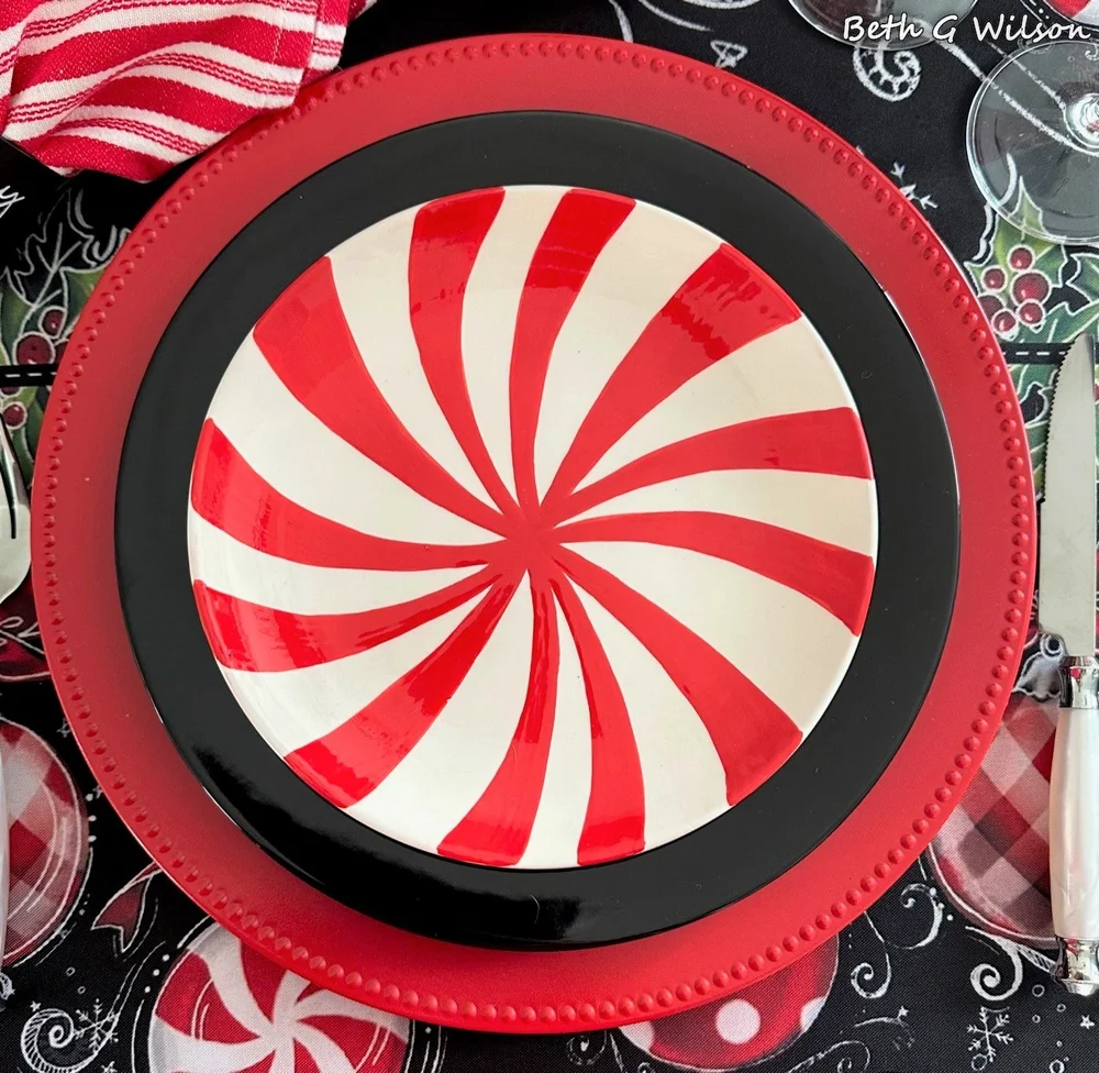 A Peppermint Christmas Tablescape — Whispers of the Heart