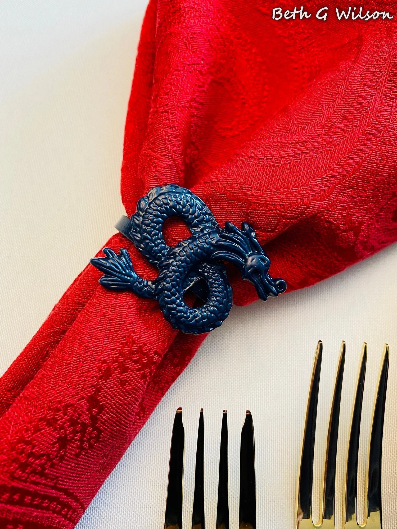 Dragons on a Chinese Year of the Dragon Tablescape — Whispers of the Heart