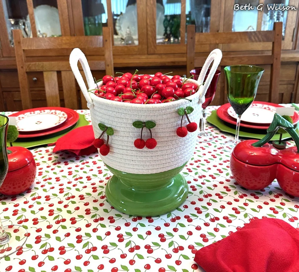 A Cherrific Summer Tablescape — Whispers of the Heart