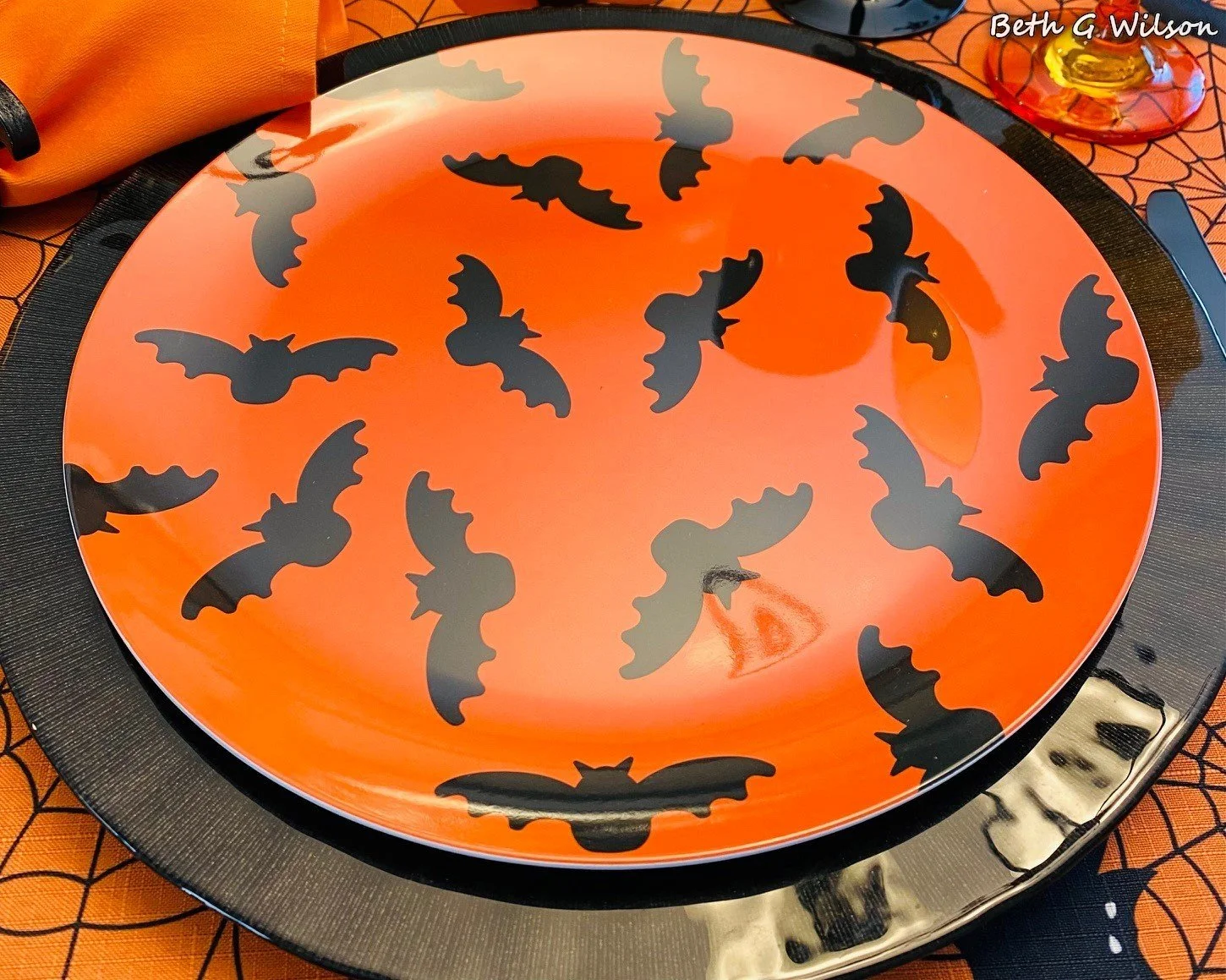 Bats on a Halloween Tablescape — Whispers of the Heart