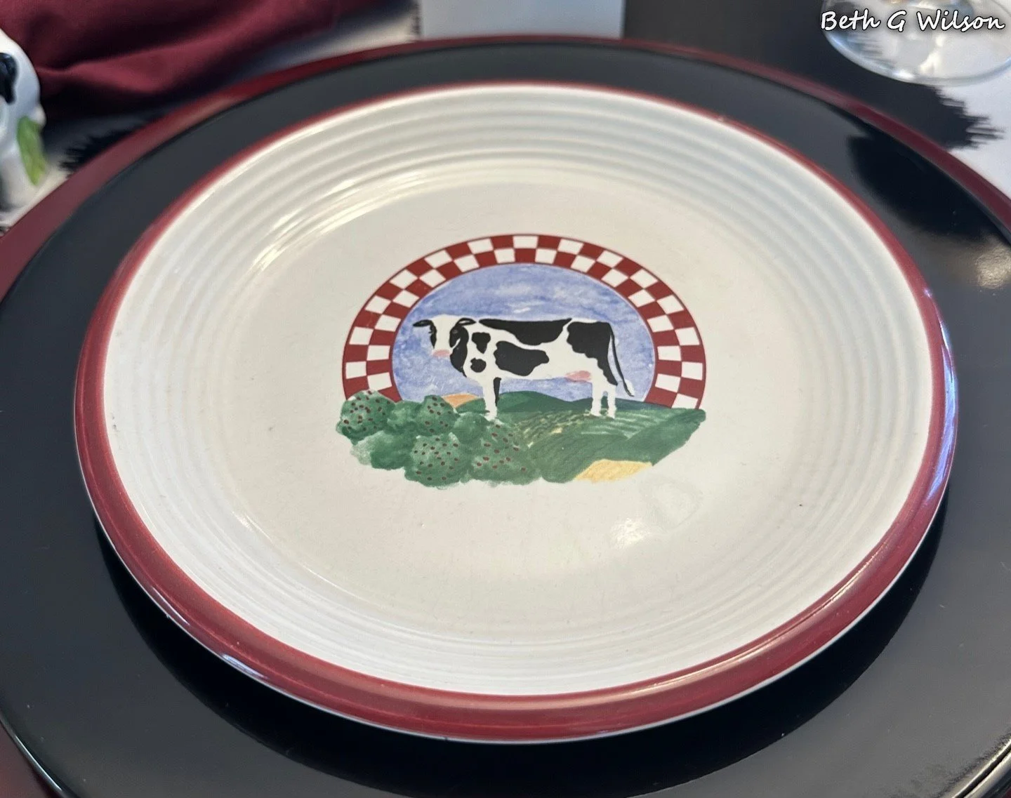 Cows on a Summer Tablescape — Whispers of the Heart