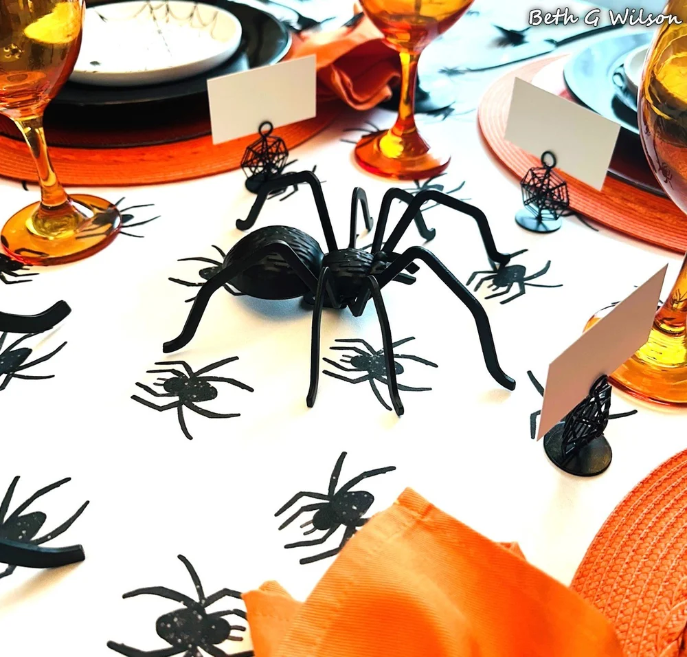 A Spiderific Halloween Tablescape — Whispers of the Heart