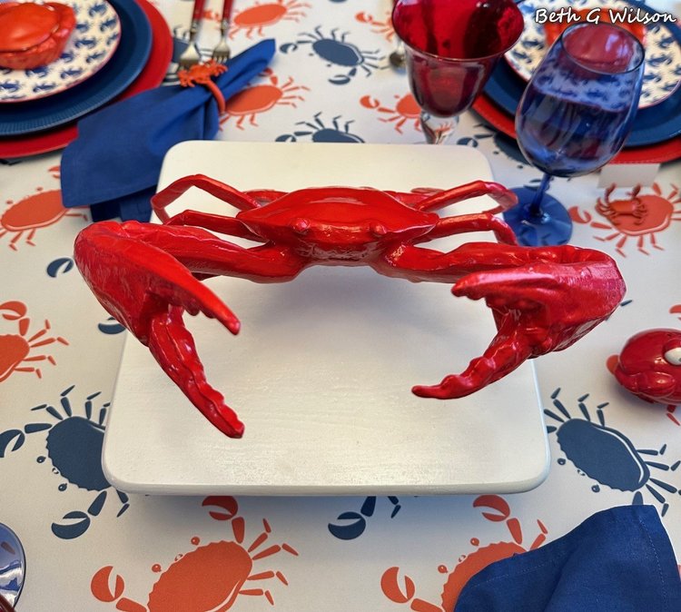 A Crabby Tablescape for Summer — Whispers of the Heart