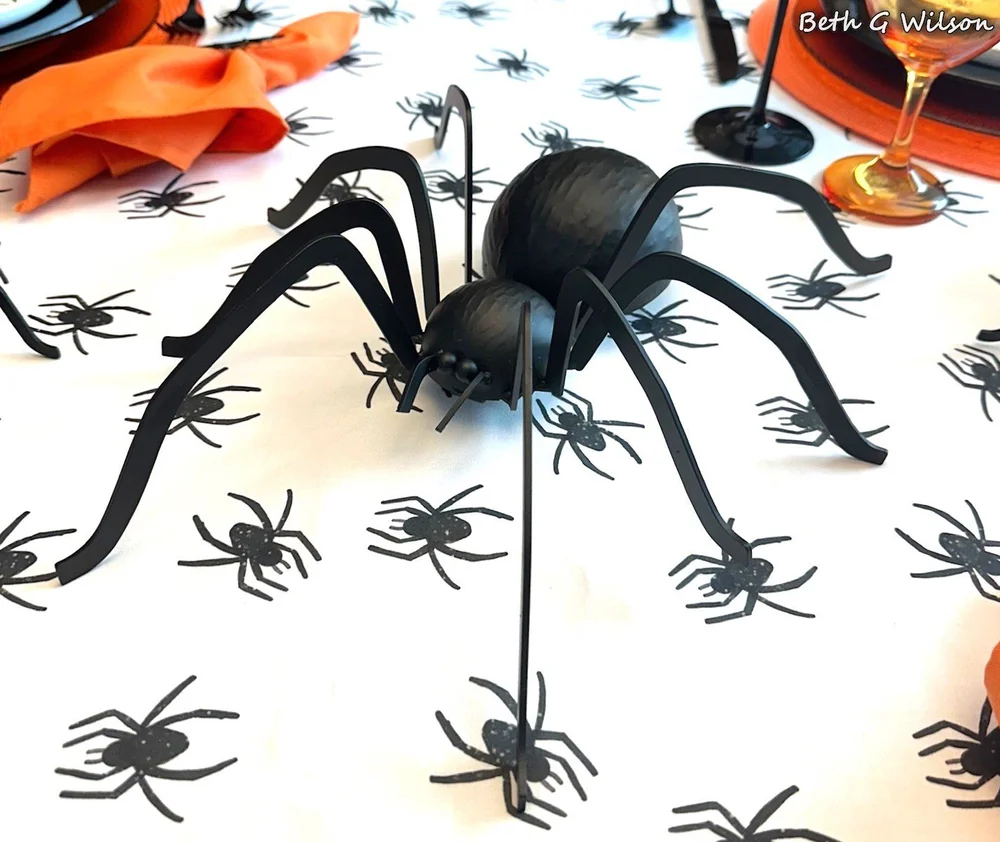 A Spiderific Halloween Tablescape — Whispers of the Heart