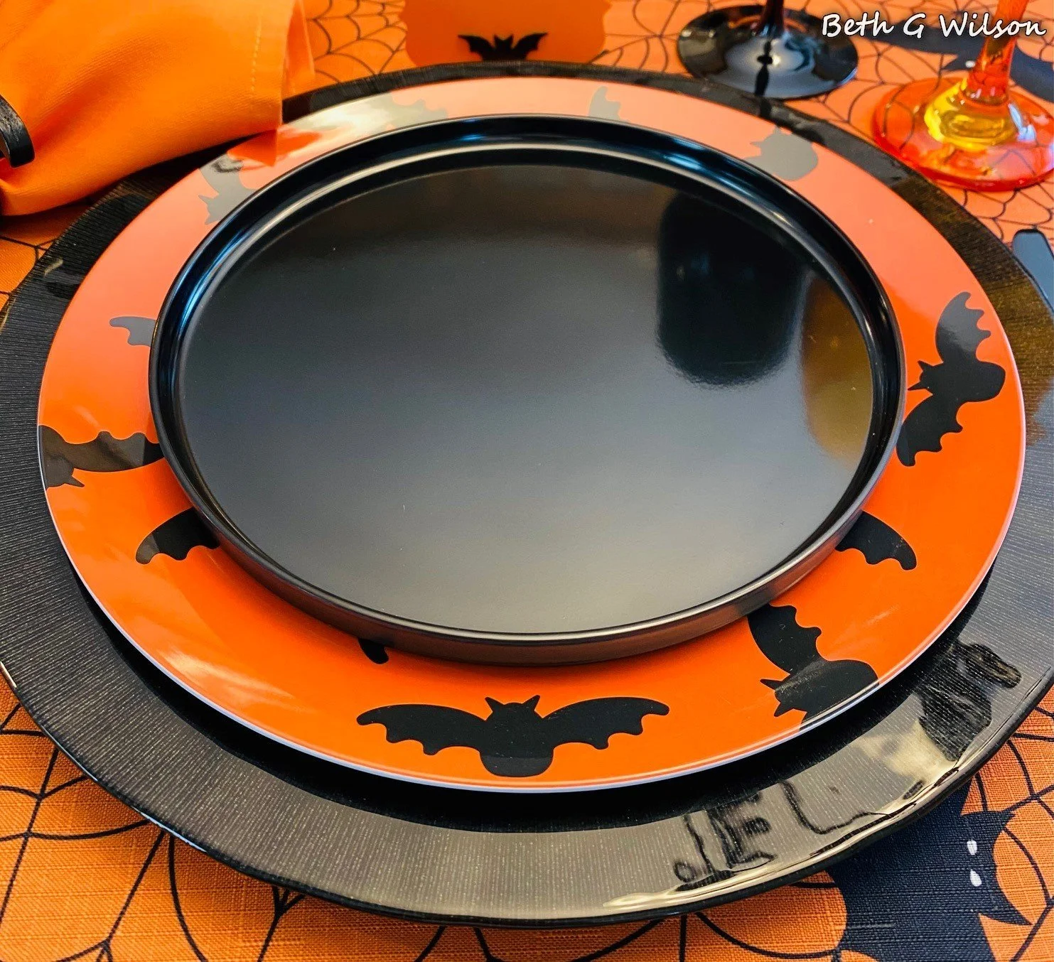 Bats on a Halloween Tablescape — Whispers of the Heart