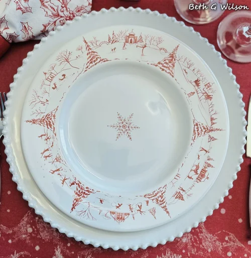 A Winter Village Tablescape — Whispers of the Heart