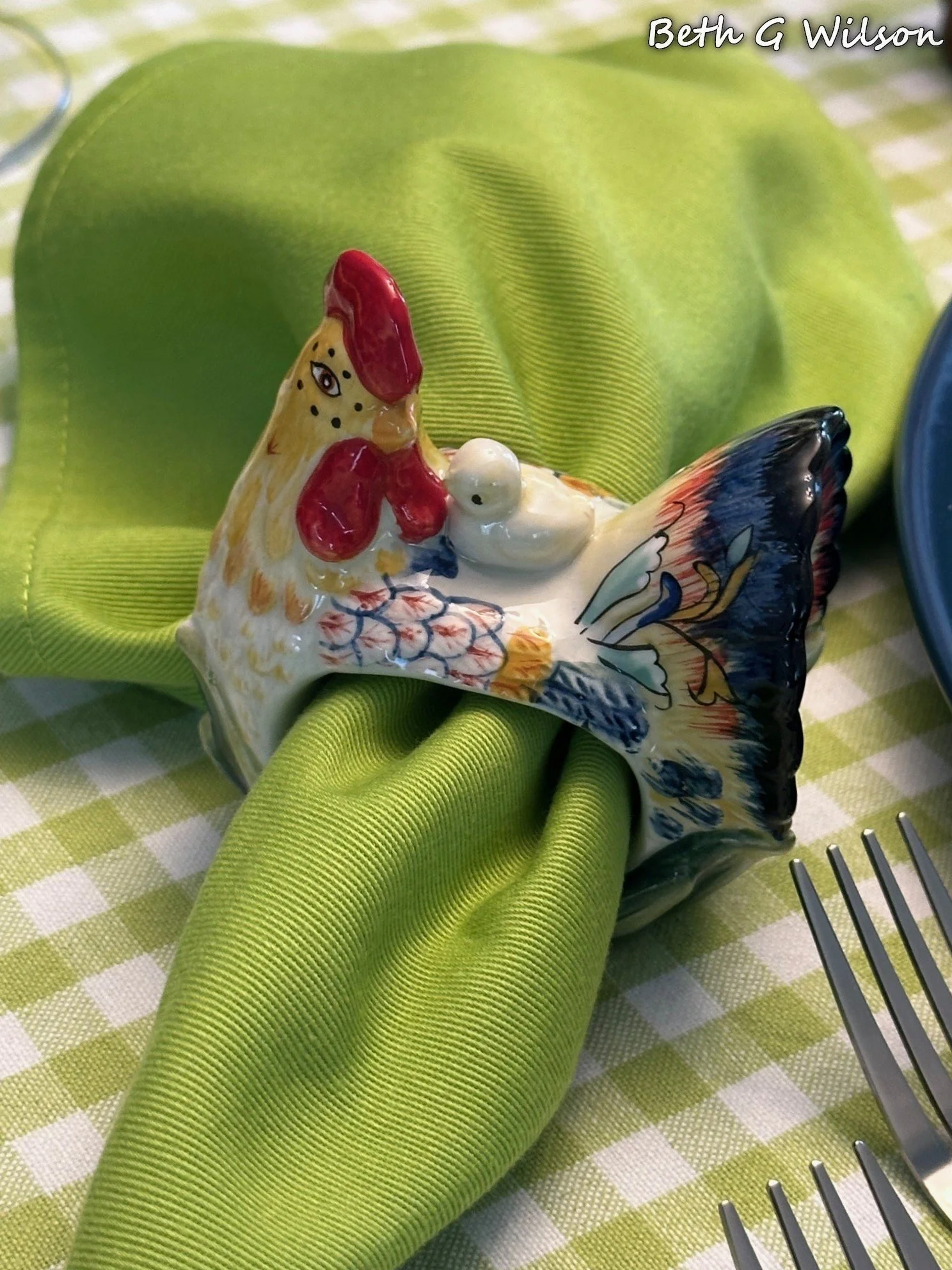 A Chicken Dinner Tablescape — Whispers of the Heart