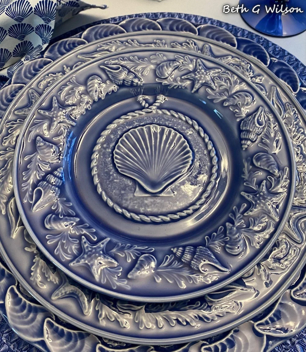 See Shells on a Summer Tablescape — Whispers of the Heart