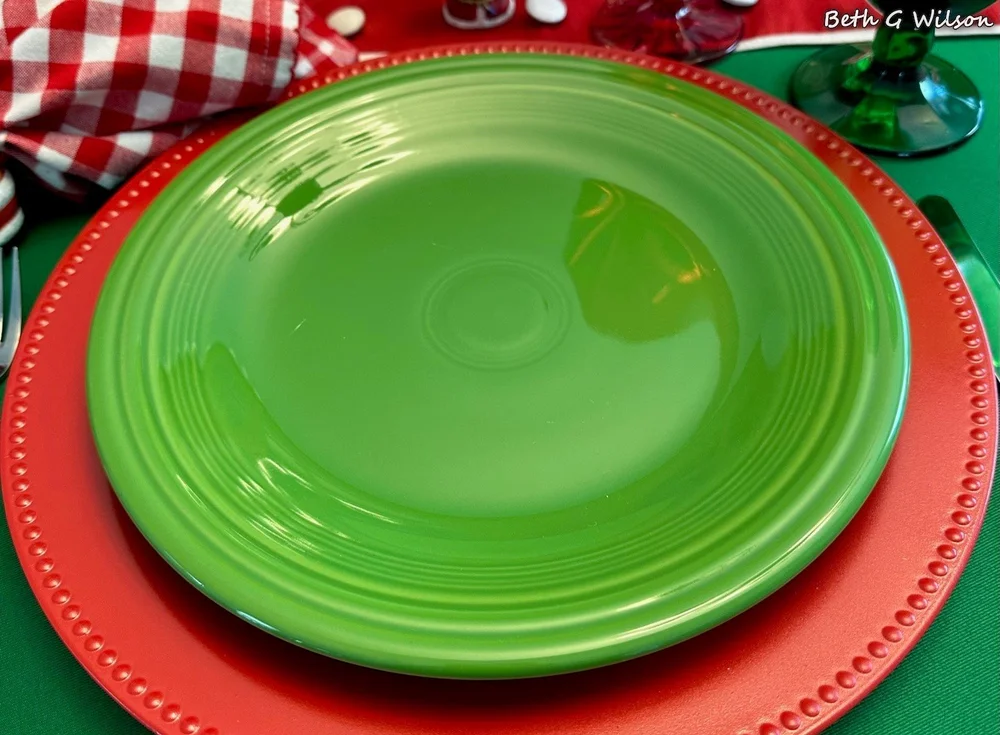 Santa on a Christmas Tablescape — Whispers of the Heart