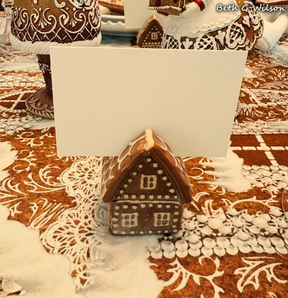 Gingerbread on a Christmas Tablescape — Whispers of the Heart