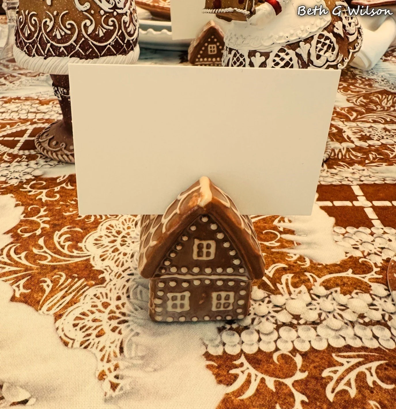 Gingerbread on a Christmas Tablescape — Whispers of the Heart