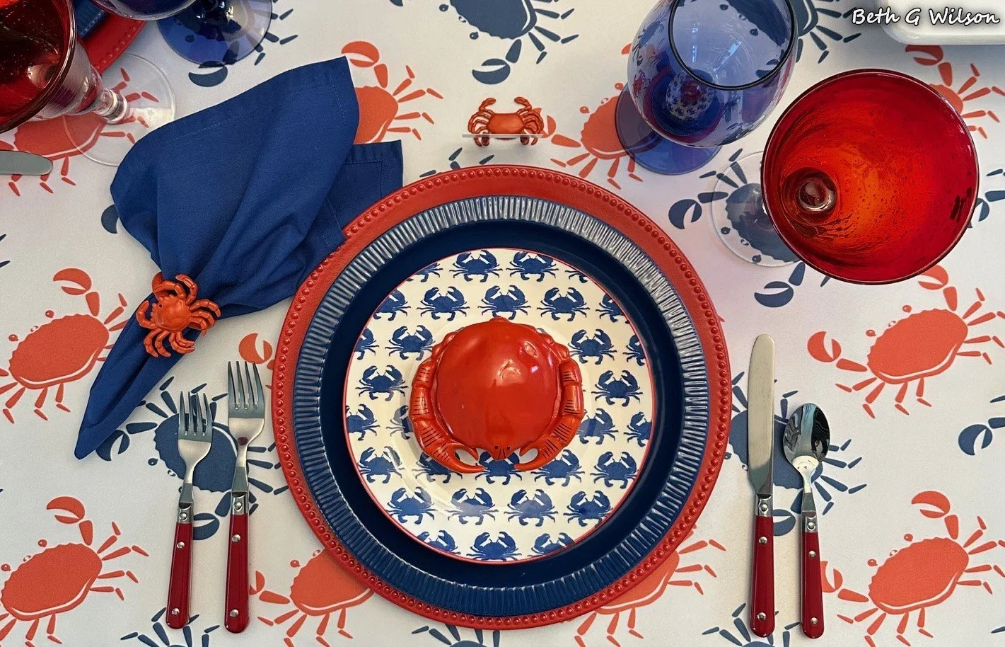 A Crabby Tablescape for Summer — Whispers of the Heart