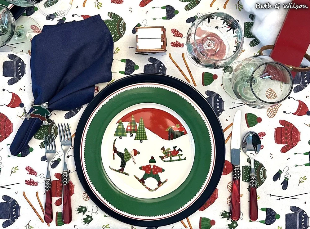 A Slalom Supper Winter Tablescape — Whispers of the Heart