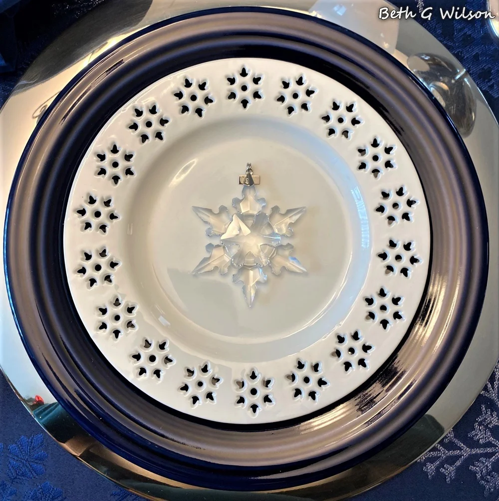 A Winter Snowflake Tablescape — Whispers of the Heart