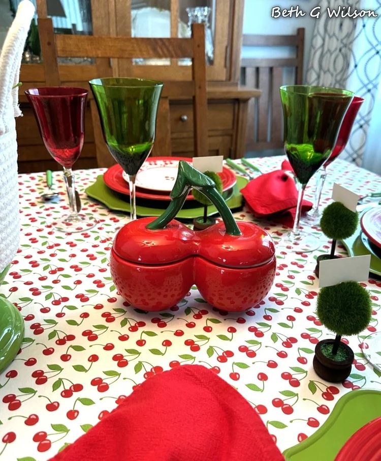 A Cherrific Summer Tablescape — Whispers of the Heart
