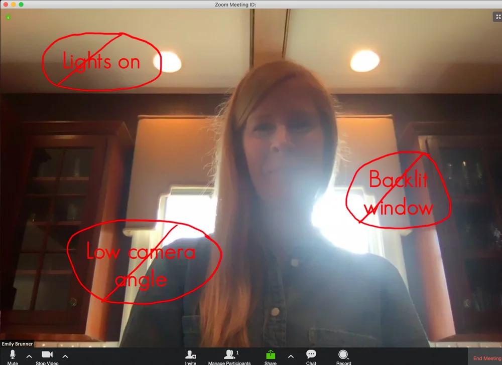 How to look good on your next video conference call... — Emily Brunner ...