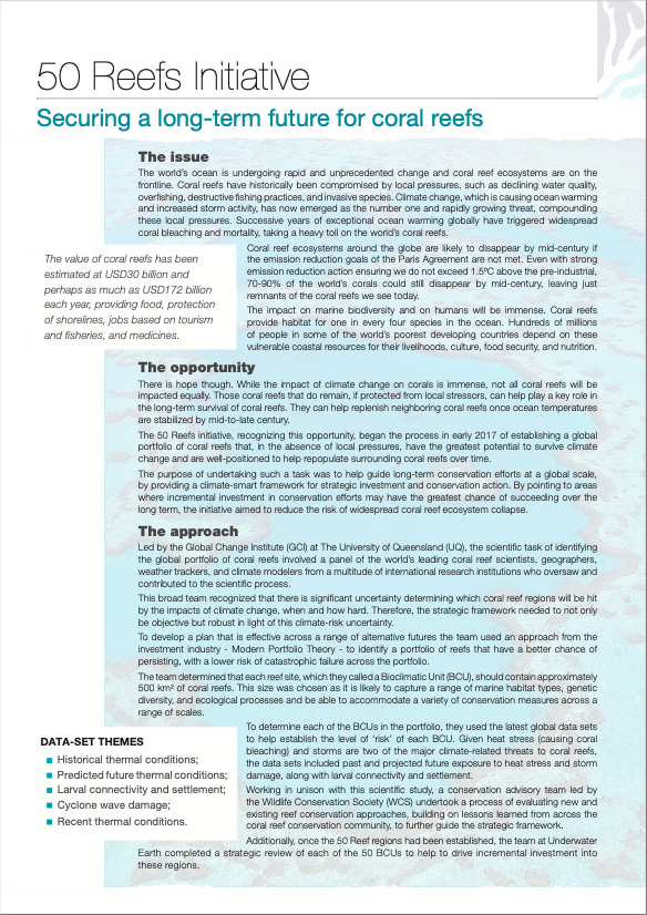 50 Reefs — Underwater Earth