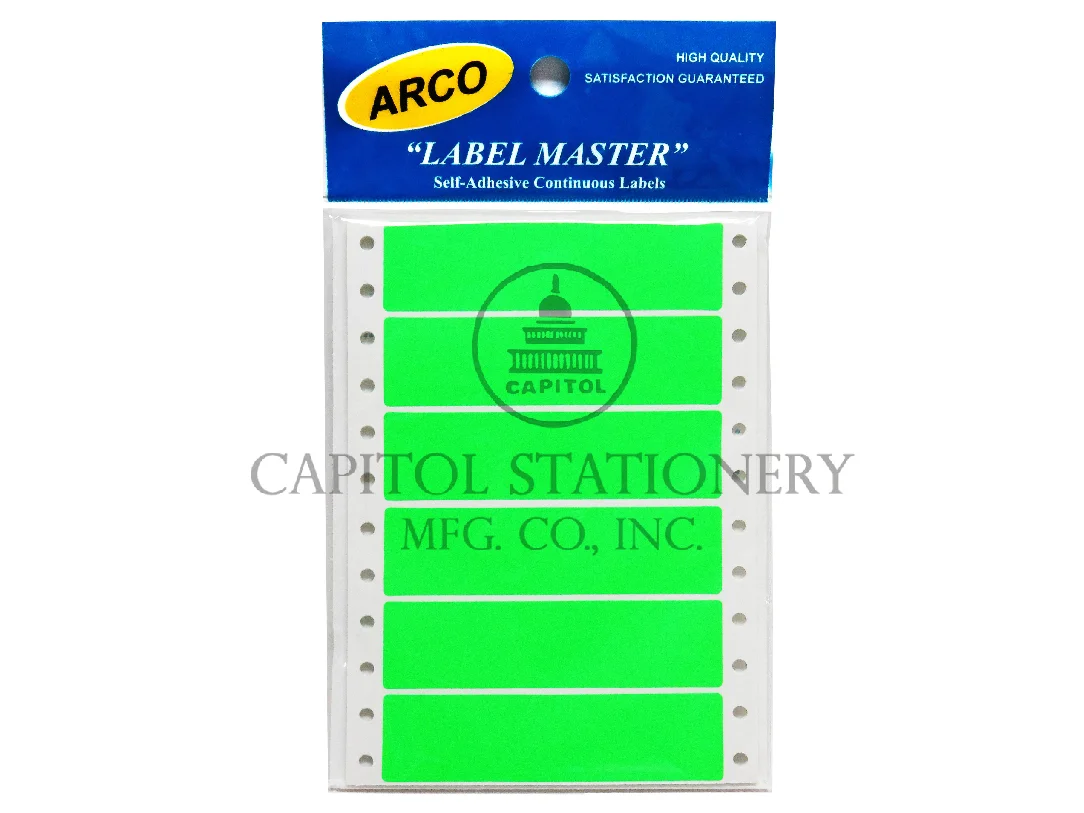 ARCO Label Master Computer Labels (Neon) — Capitol Stationery