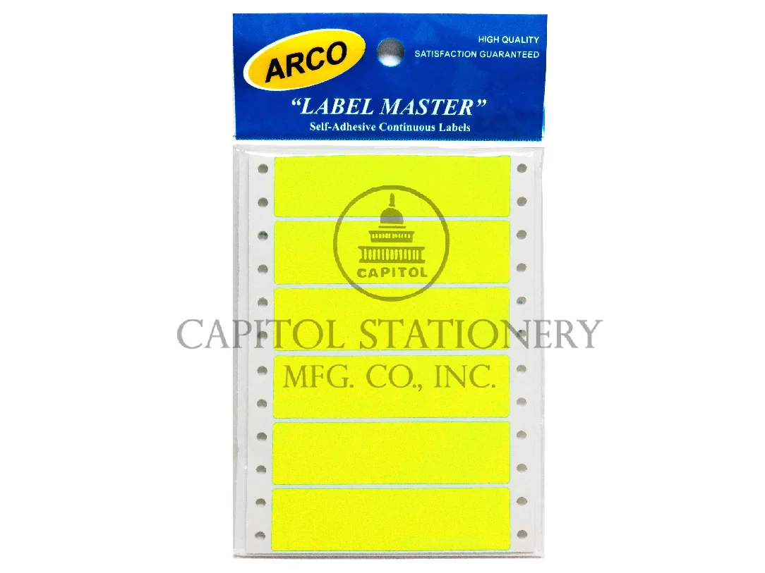 ARCO Label Master Computer Labels (Neon) — Capitol Stationery