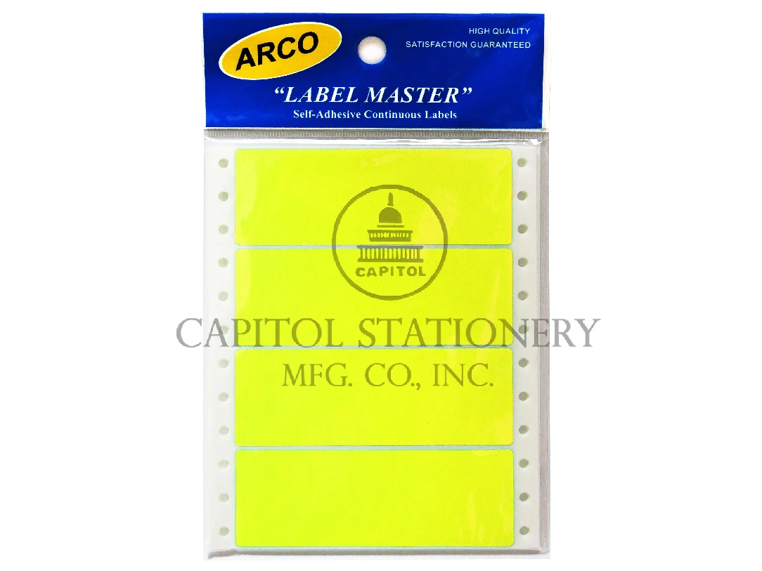 ARCO Label Master Computer Labels (Neon) — Capitol Stationery