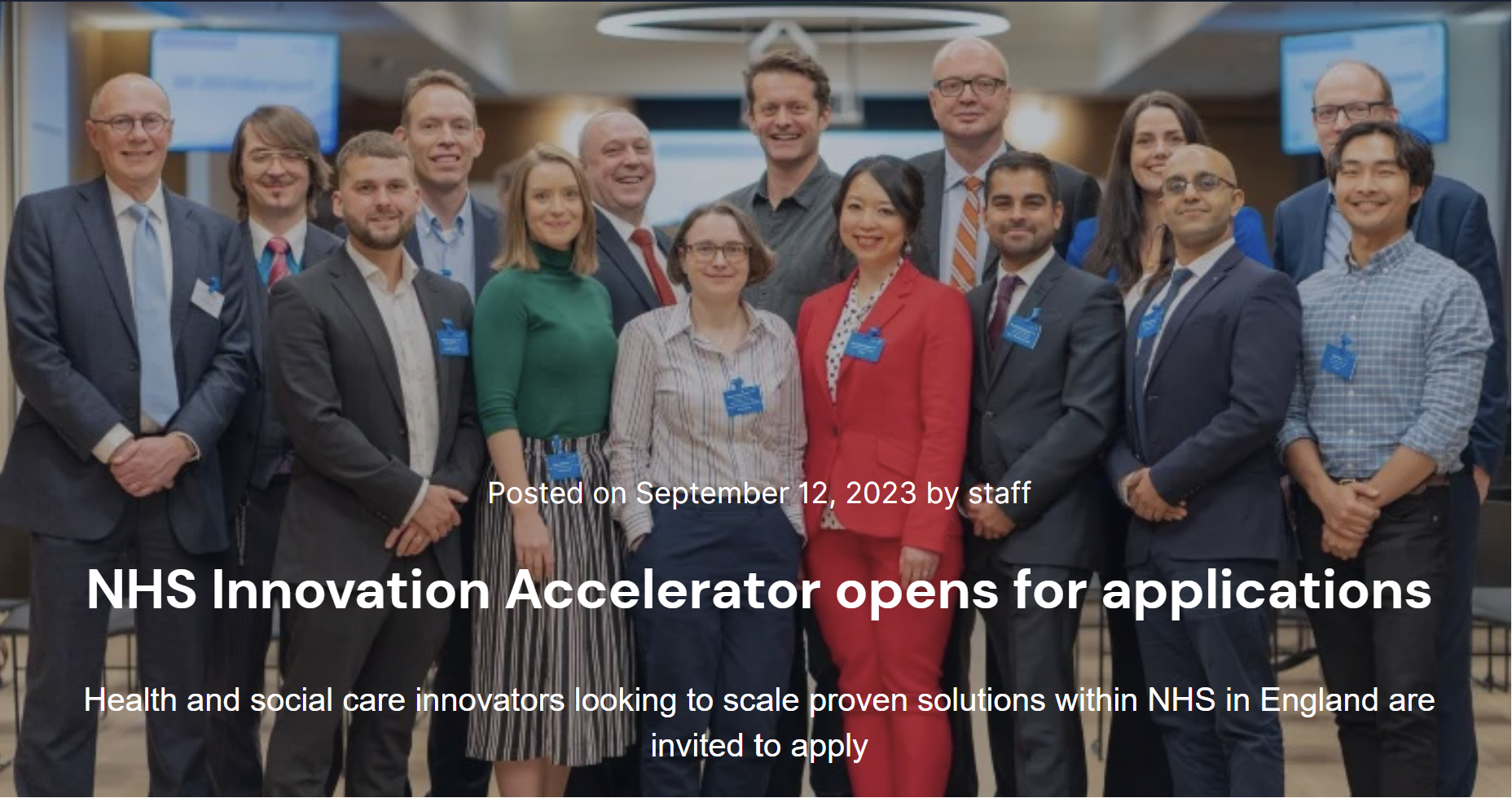 NHS Innovation Accelerator opens for applications — Welcome to the ...