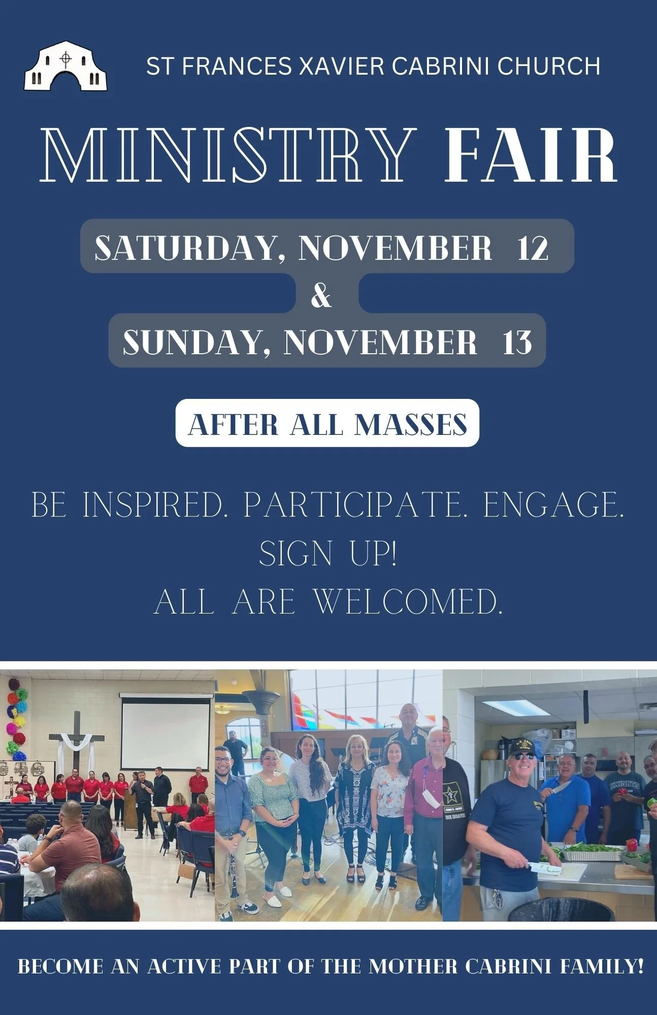 Events — St. Frances Xavier Cabrini Catholic Church