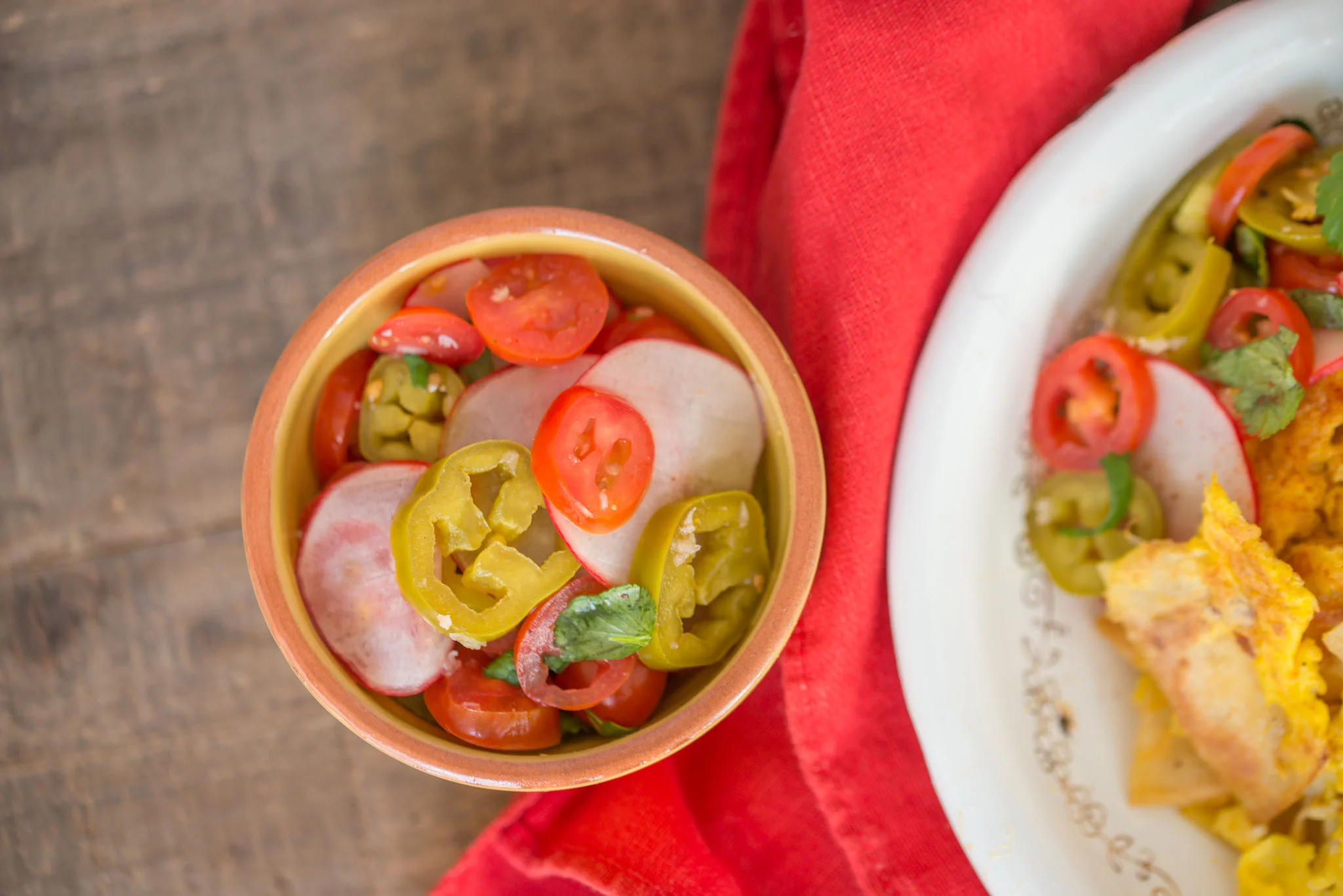 Tortilla & Egg Scramble with Garlic Guacamole & Fresh Salsa — Mixed ...
