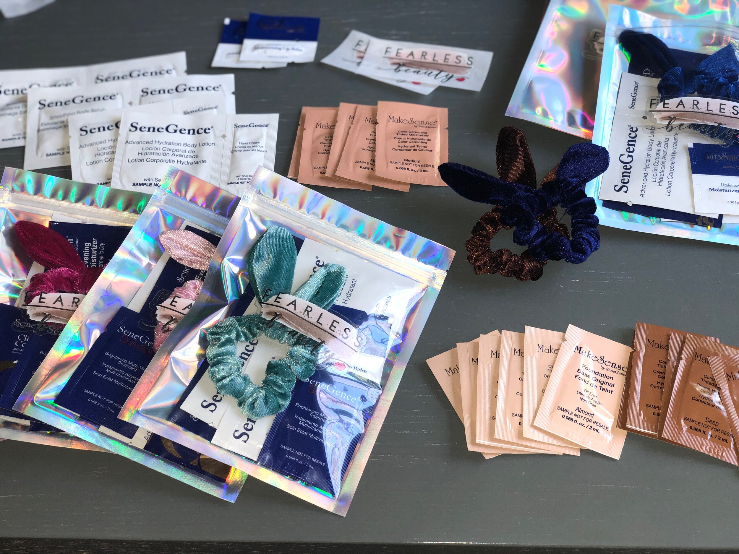 QUARANTINE SAMPLE PACKS - SAMPLE SENEGENCE MAKEUP, SKIN CARE, BODY CARE ...