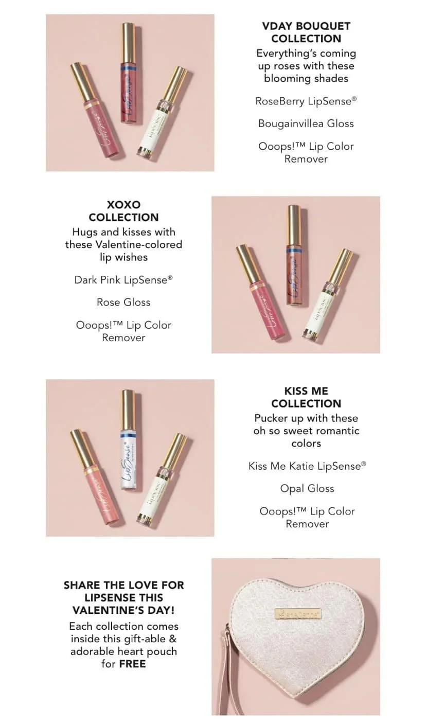 Kiss Lips Lipsense New SeneGence Juicy Plumping Lip Gloss Trio Caramel