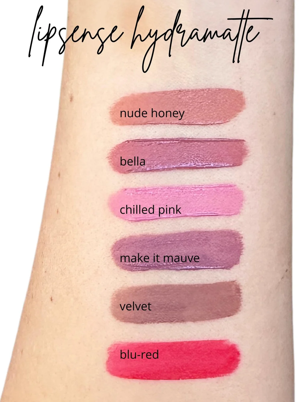 New Lipsense HydraMatte Long Lasting Matte Lip Color - One Step Application — Rochelle Valle