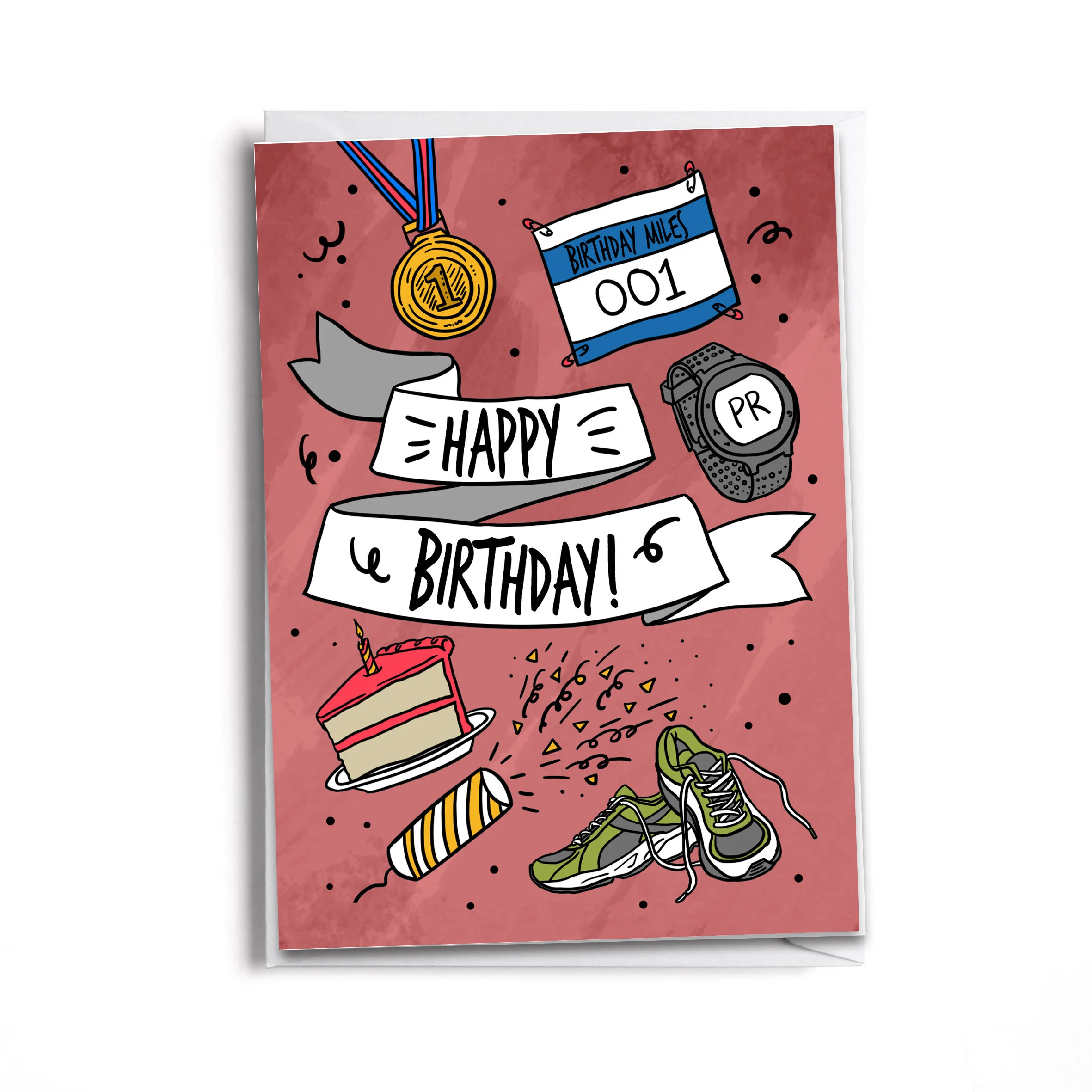 HAPPY BIRTHDAY - Run Happy (Blue) — Sole Inspired