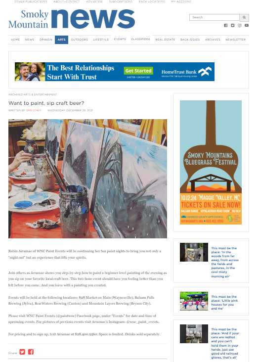 WNC Paint Events