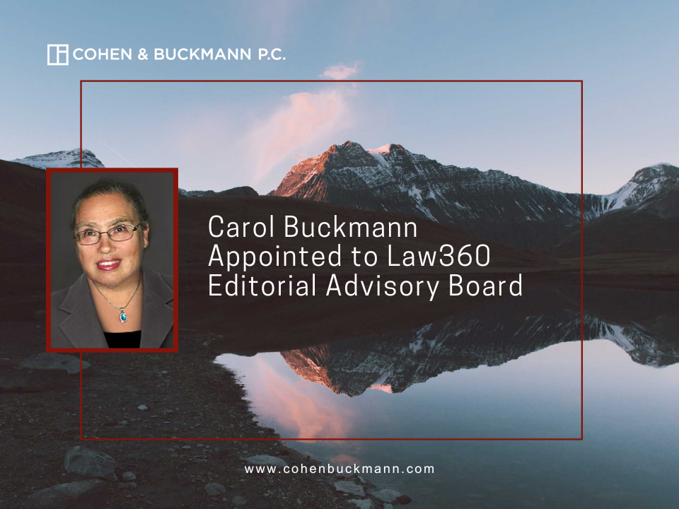 Insights — Cohen & Buckmann, P.C.