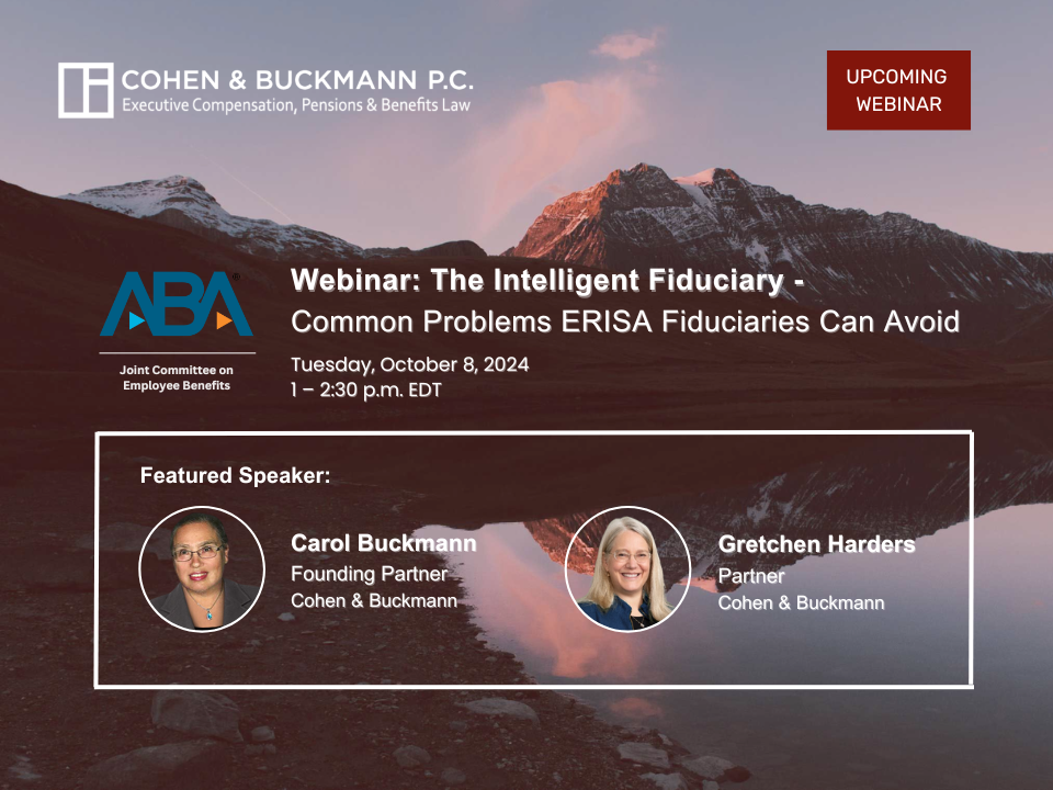 Insights — Cohen & Buckmann, P.C.