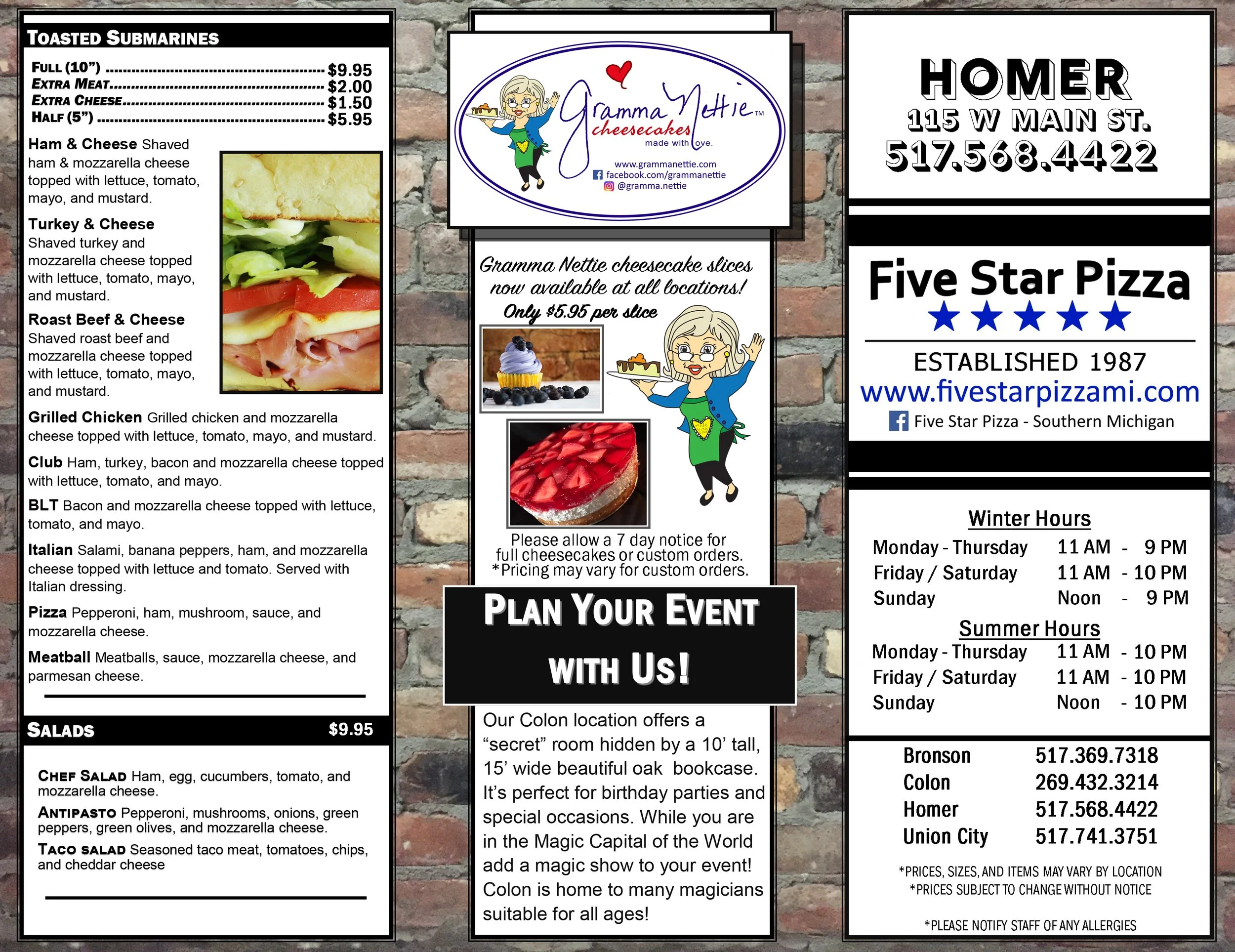 Homer — Five Star Pizza