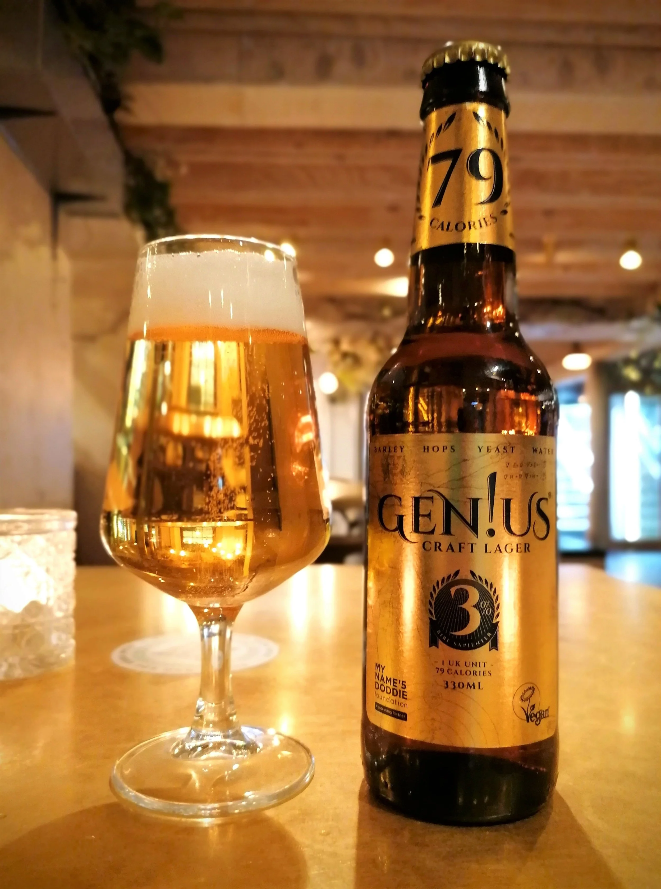 Light Craft Lager at Rabble Edinburgh | Gen!us Brewing