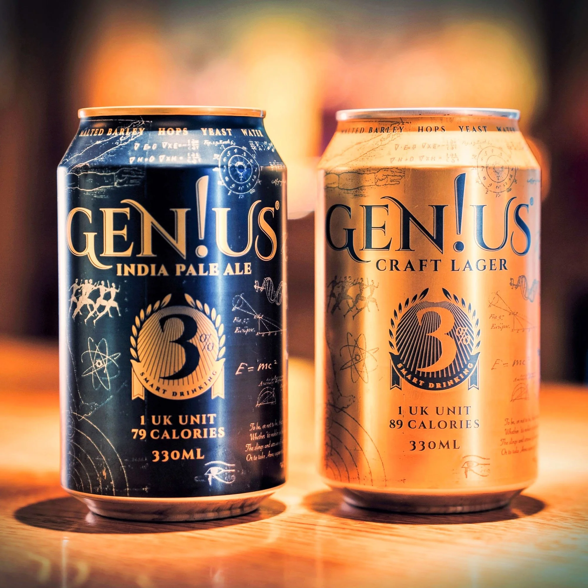 Buy Genius Brewing Lager 24 pack - £39.99 - low alcohol craft lager ...