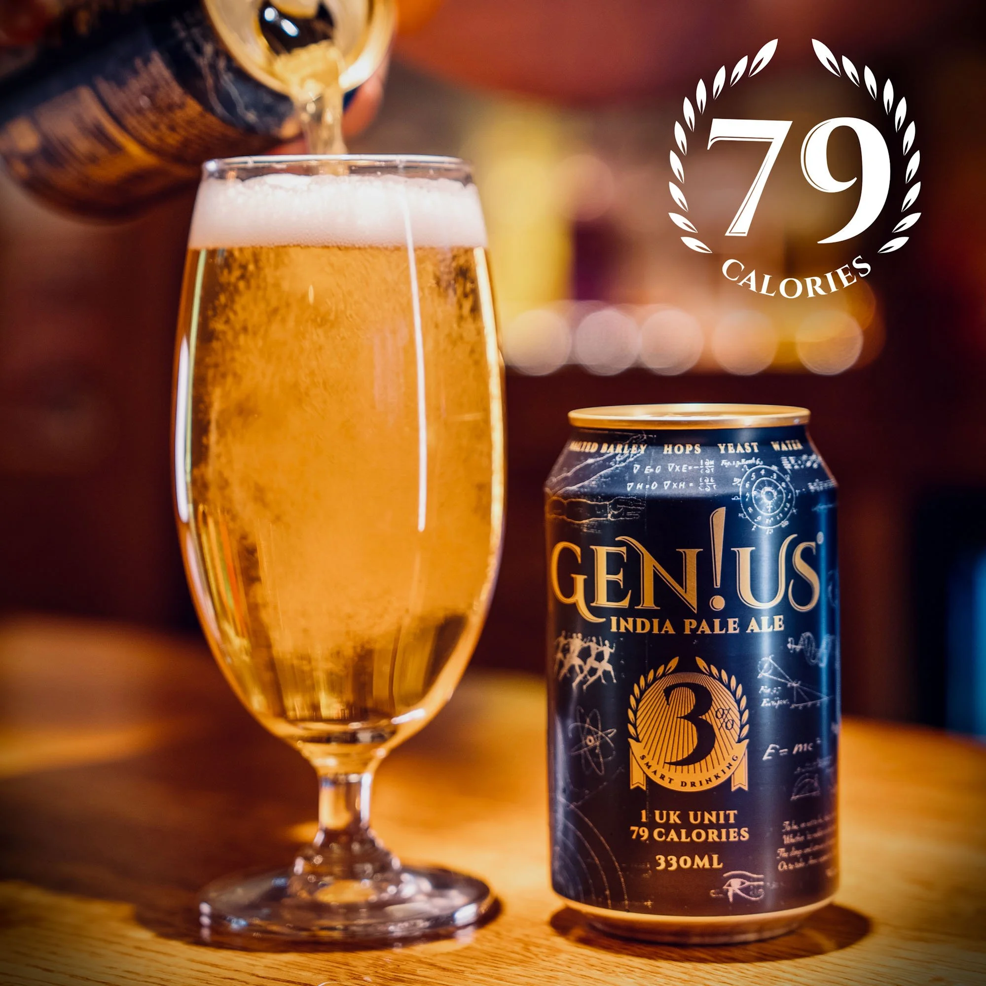 Low calorie Gen!us craft beers available on Drinkwell | Gen!us Brewing