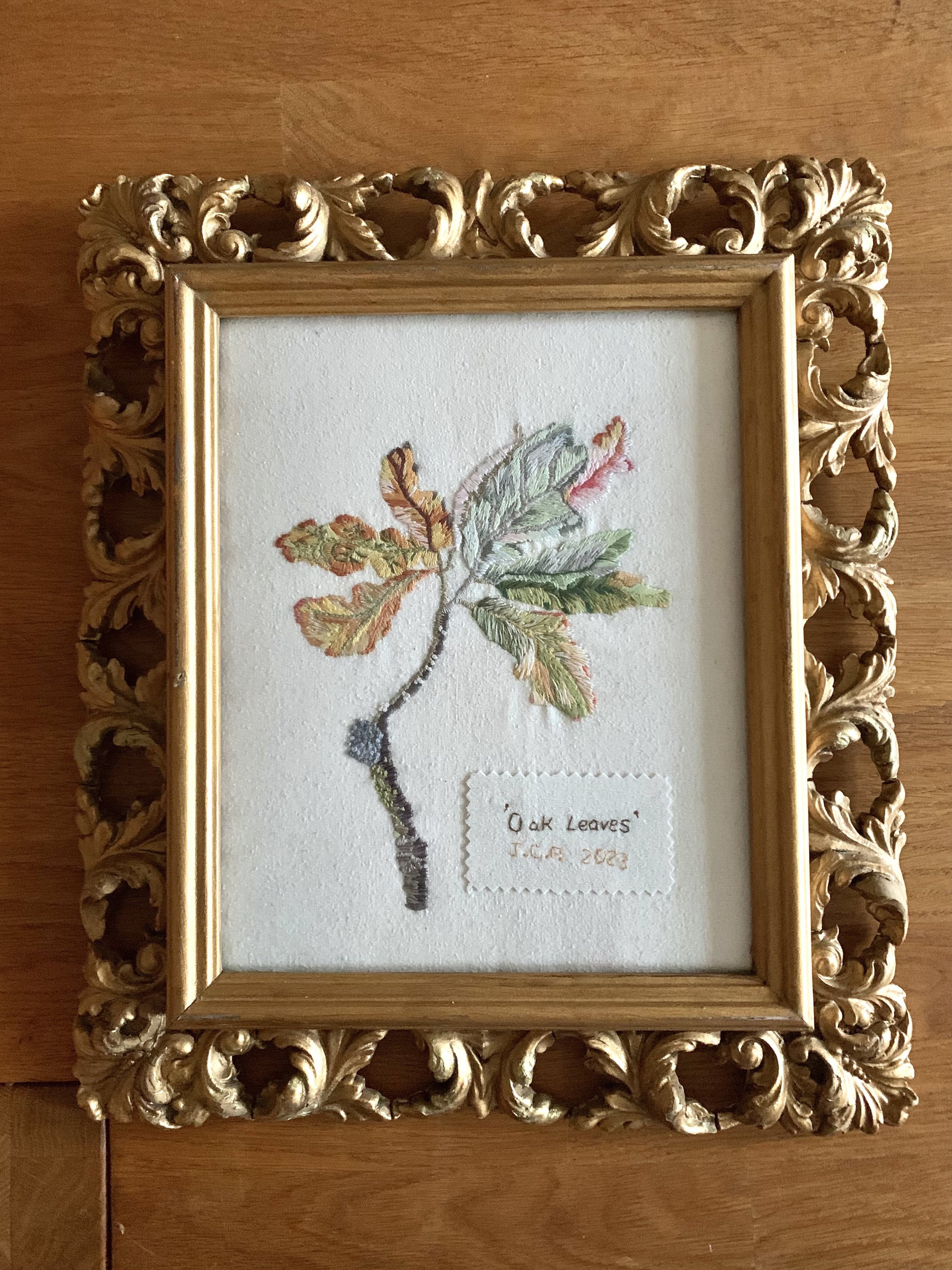 The Oak Leaves Embroidery — Ruby Seppings